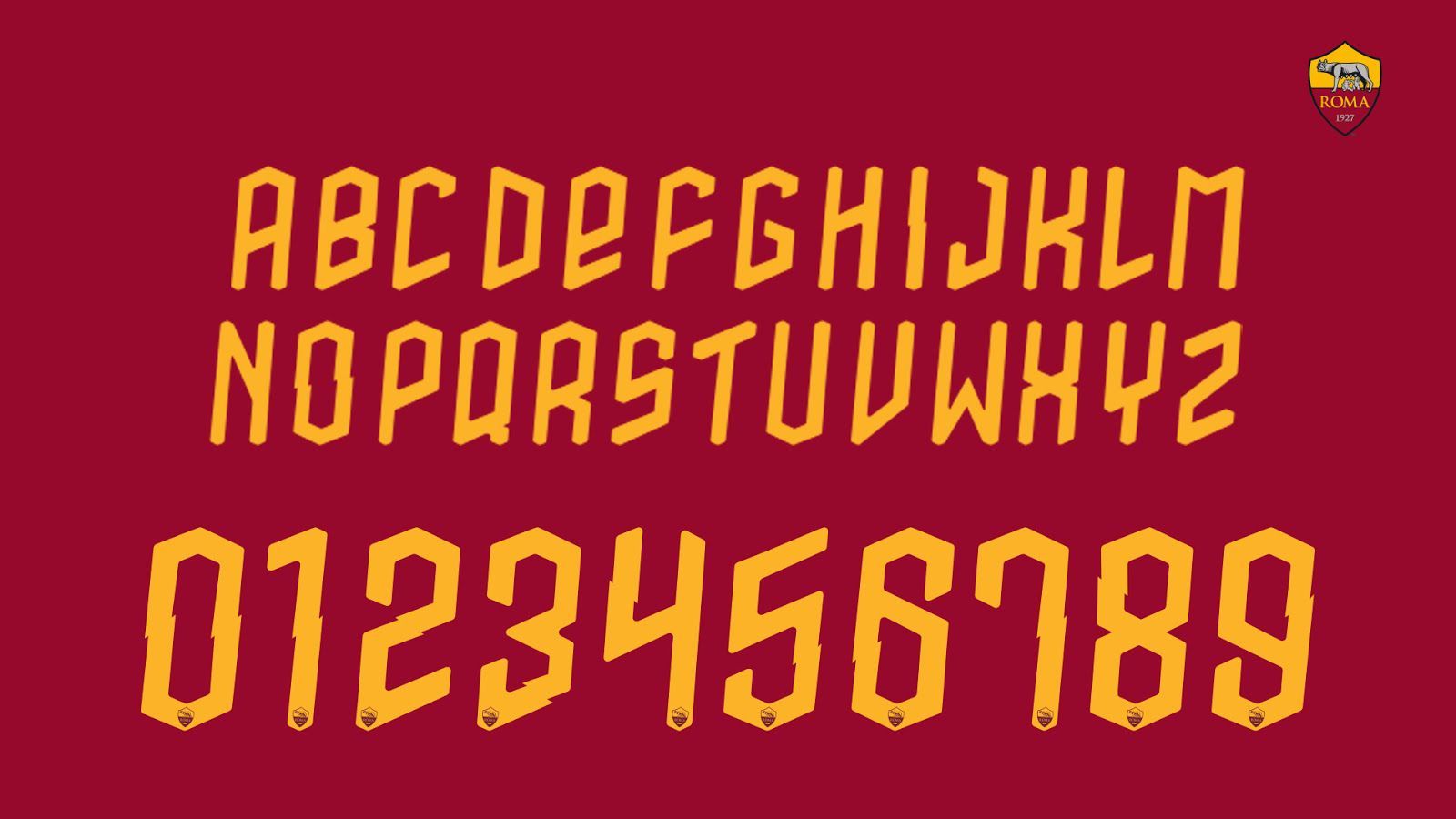 AS Roma unveils stunning 2019-20 font