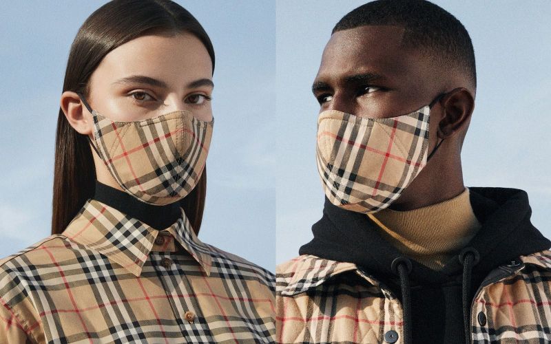 Burberry introduces the series of face masks