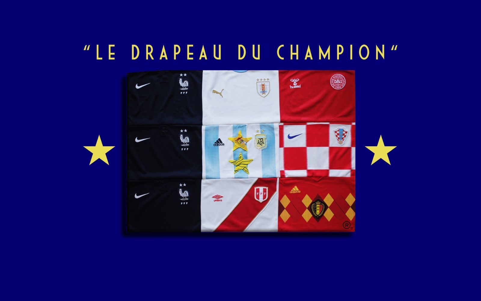 The France's flag to celebrate the victory at the 2018 World Cup - nss ...
