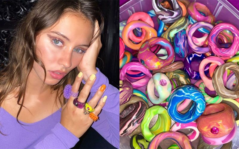 How to make the colorful pop rings at home