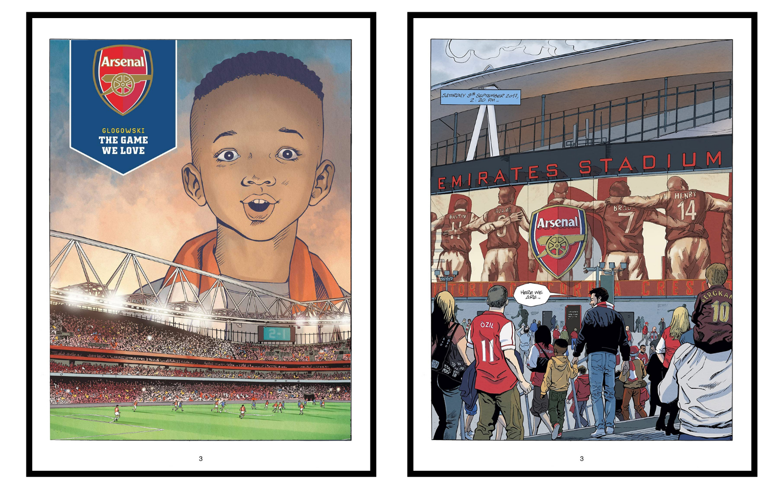 The history of Arsenal becomes a graphic novel
