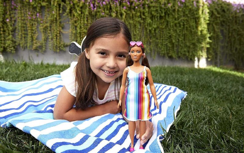 The first Barbie dolls made from recycled plastic