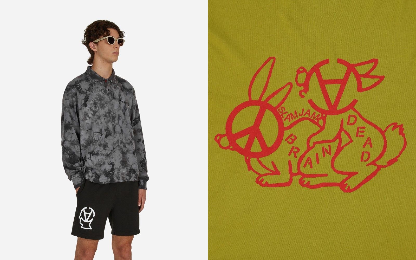 The SS21 capsule collection by Slam Jam x Brain Dead