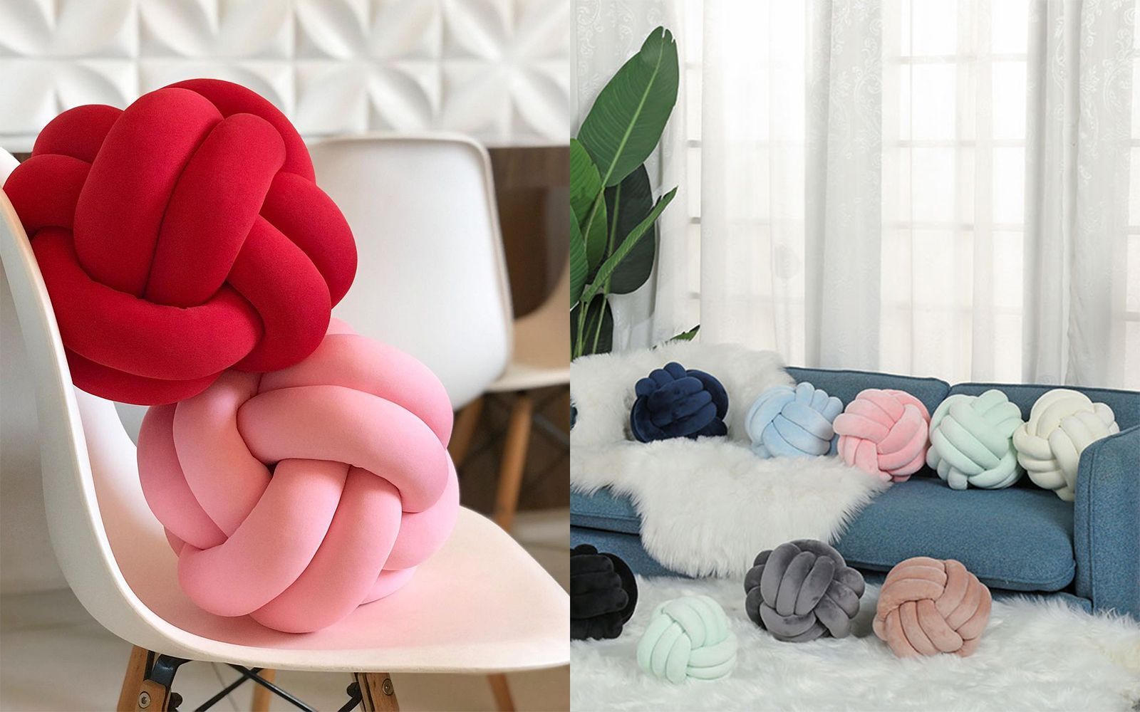 Home decor DIY: how to create a knotted pillow at home