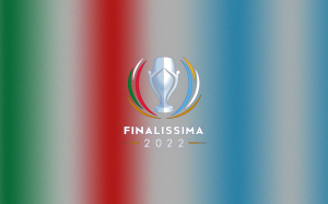 The Finalissima logo between Italy and Argentina