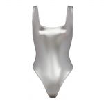 The vintage inspiration of the metallic bikini