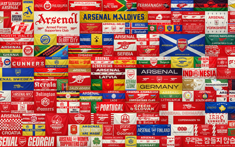 The new artwork created for the Emirates Stadium - nss sports
