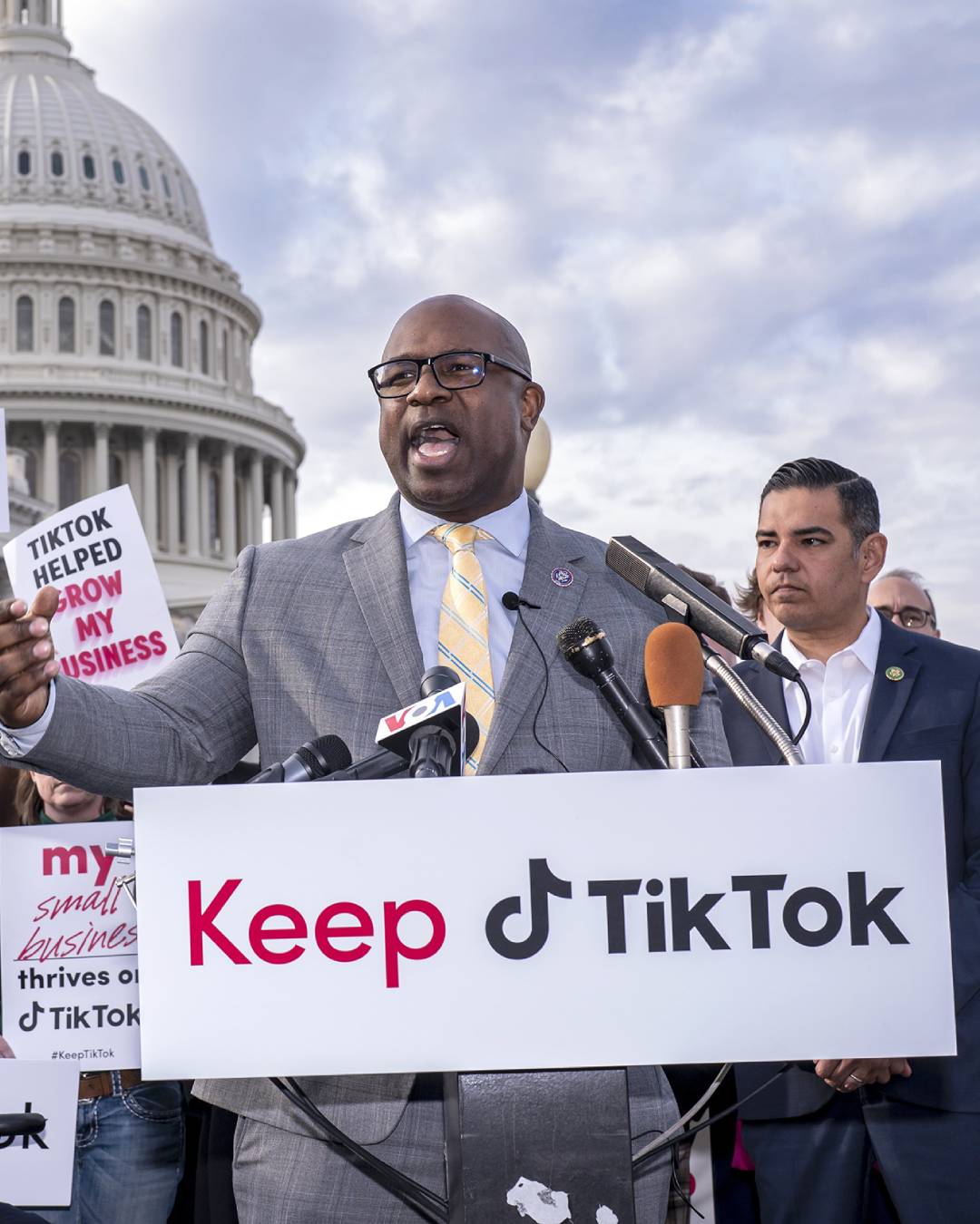 TikTok led creators to protest in front of Capitol Hill - nss magazine