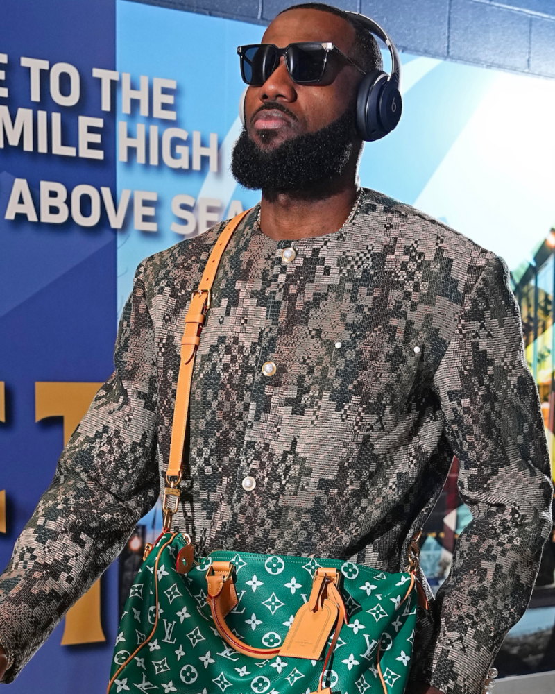 LeBron James Louis Vuitton testimonial - nss sports