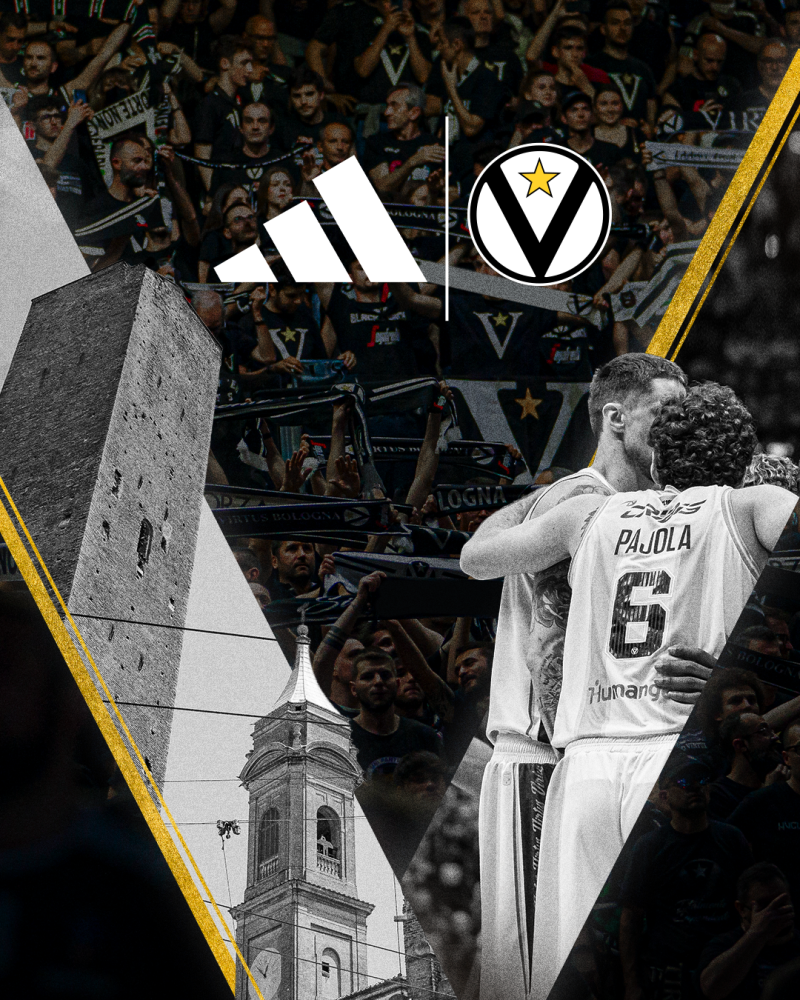 adidas becomes the new sponsor of Virtus Bologna - nss sports