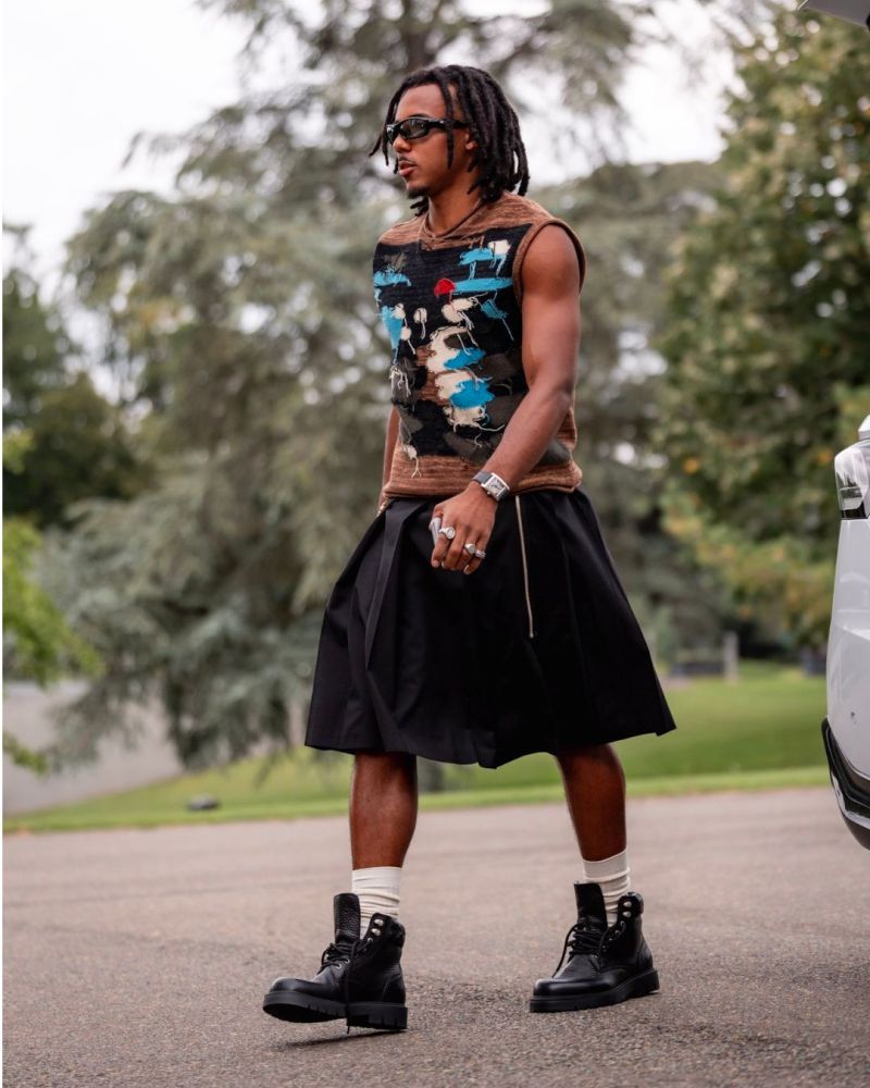 Jules Koundé's Skirt Sparks Debate in Football Fashion - nss sports