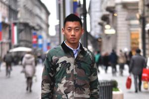 Jiang Haiyan - Streetstyle in Milan